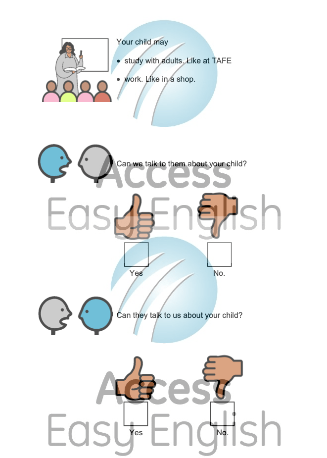 Who can we talk to? Our form for parents. (short form) | Access Easy ...
