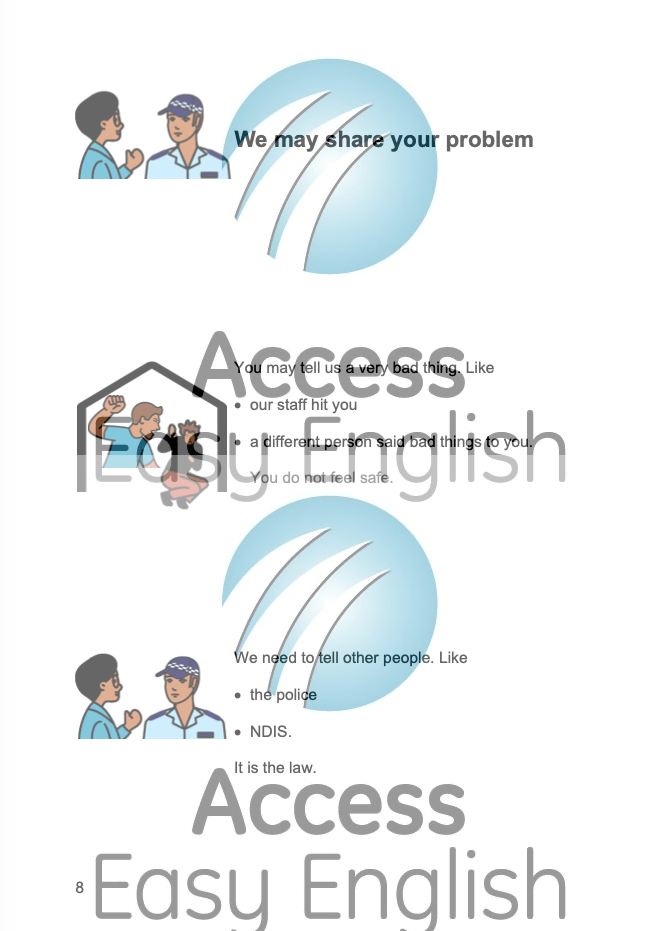 You want to complain fact sheet | Access Easy English
